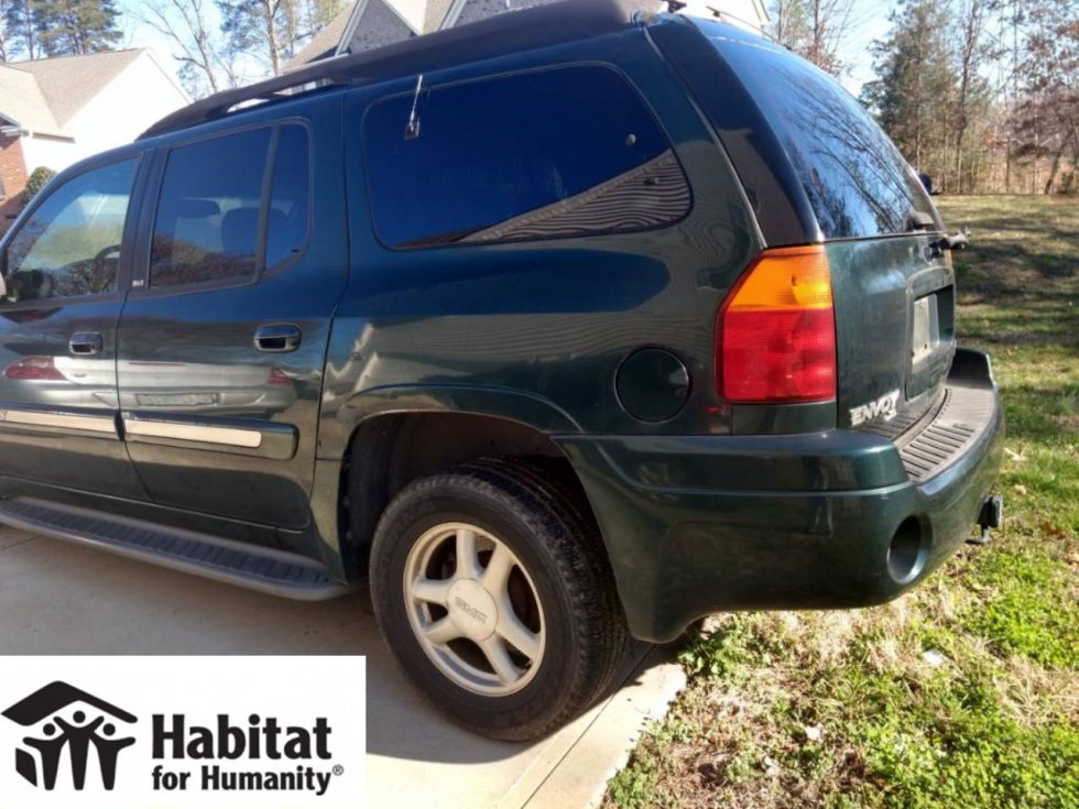 GMC Envoy XL Donated to Habitat - Car Donation Wizard