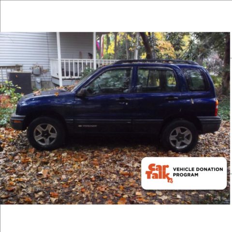 2002 Chevrolet Tracker Donated to Car Talk - Car Donation Wizard
